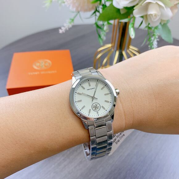 Tory Burch | Accessories | Tory Burch Tbw31 Collins Silver Stainlwss ...